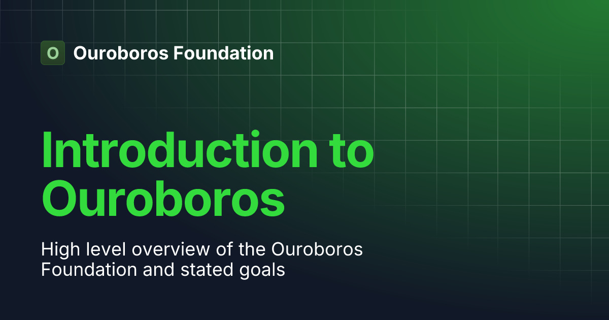Introduction to Ouroboros | Ouroboros Foundation