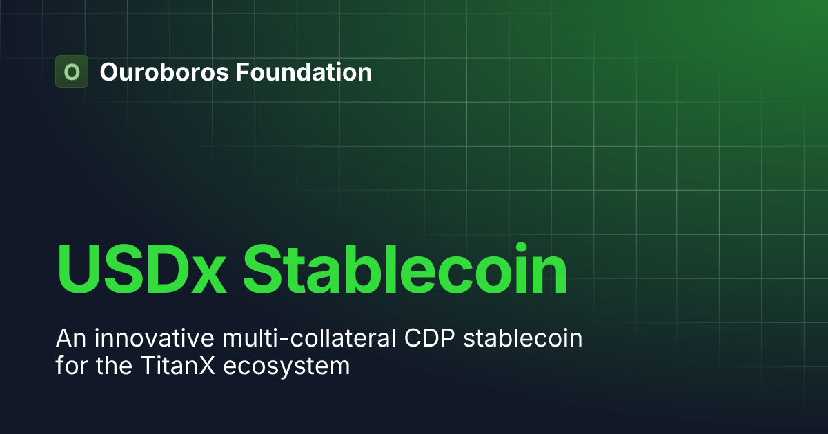 USDx Stablecoin | Ouroboros Foundation